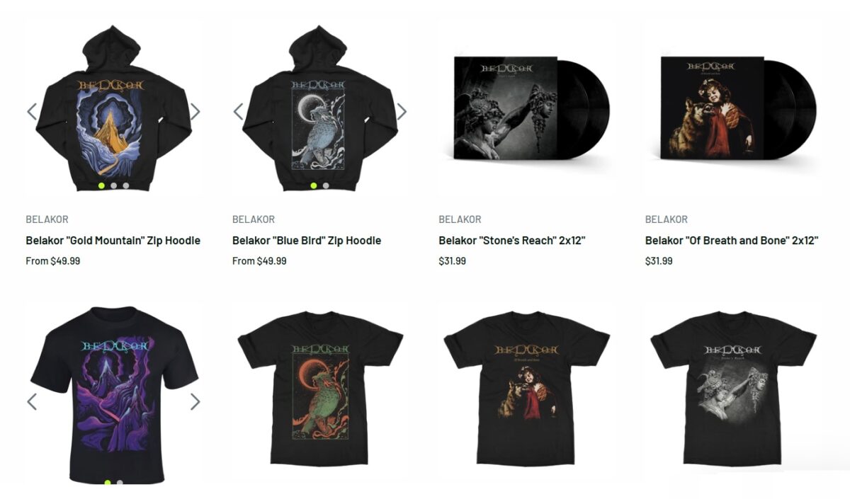 New merch items – and a re-stock! | Be'lakor | Melodic / Progressive ...